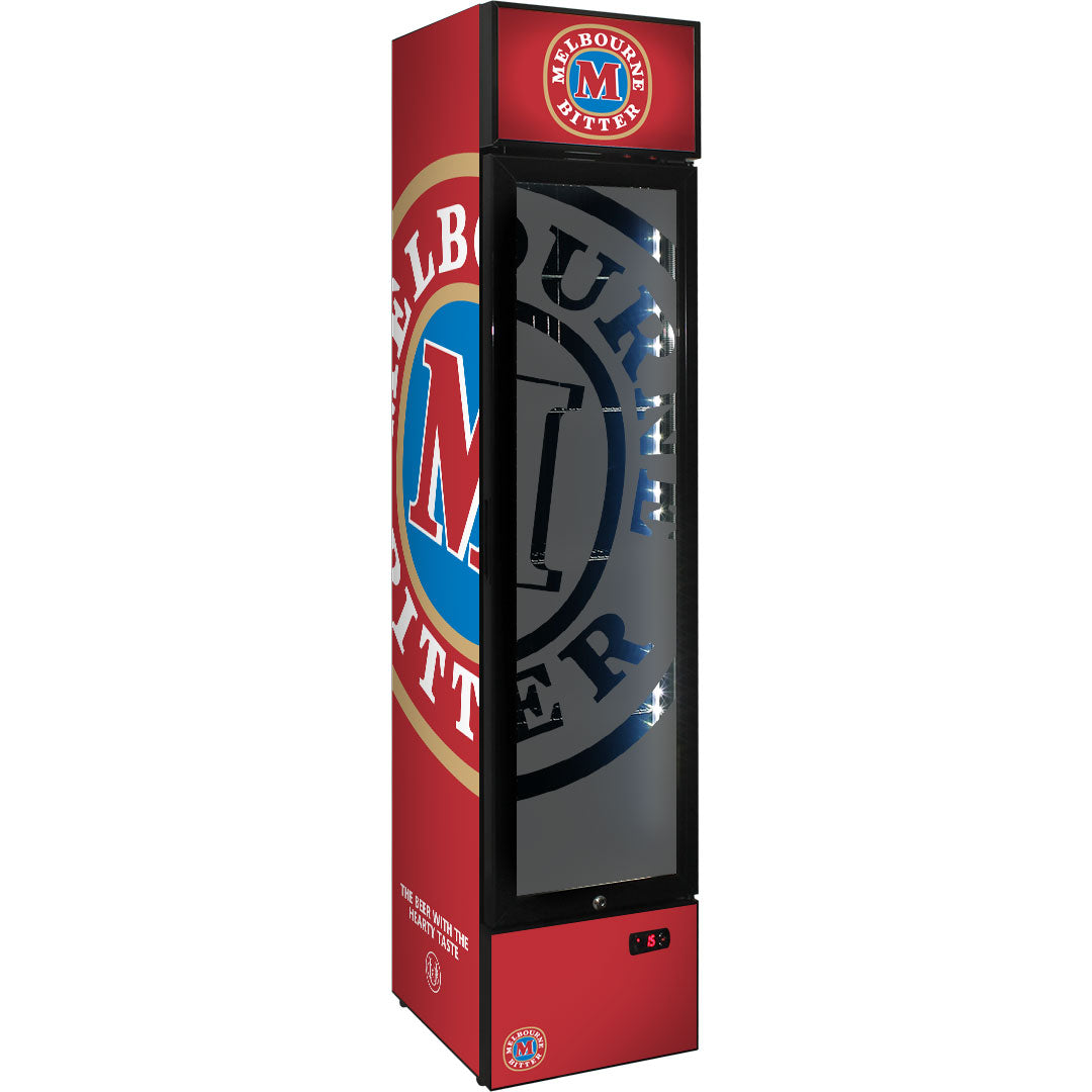 Schmick Skinny Glass Door Upright Bar Fridge Corona Beer Design, Brand Parts And Sleek Looks ...