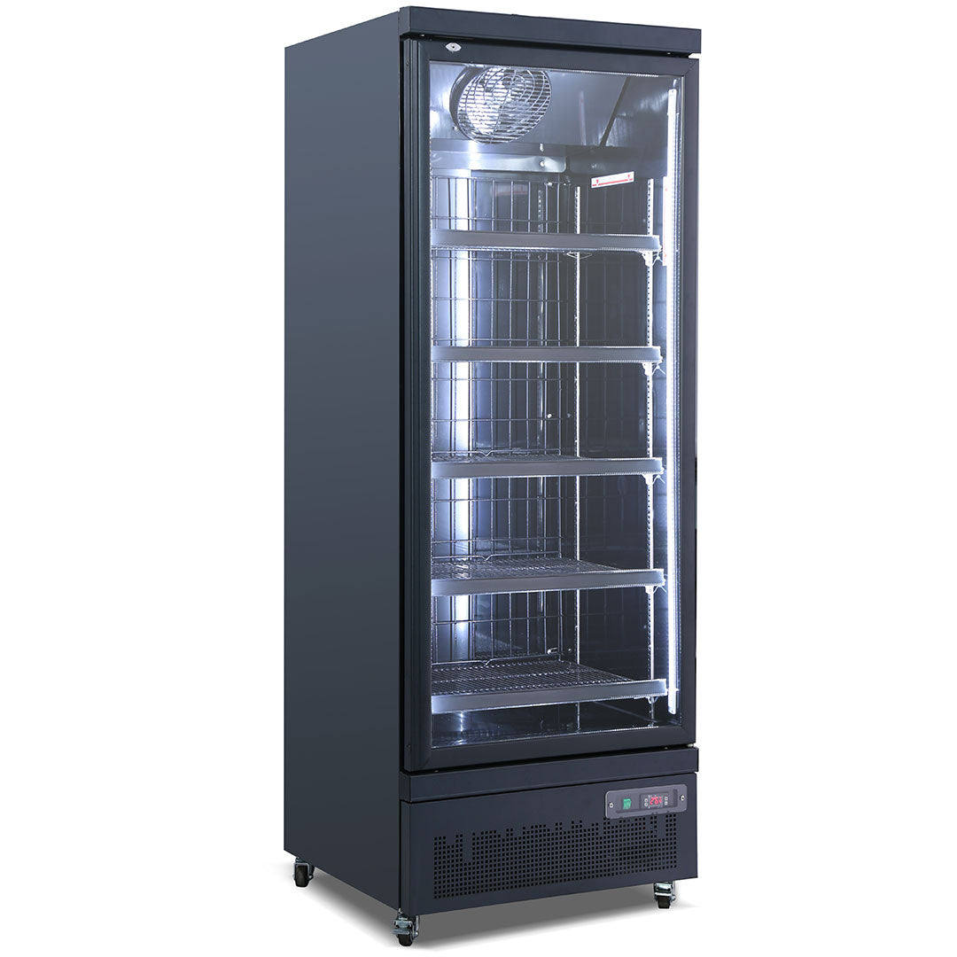 Commercial Upright I Door Black Refrigerator - Model IC COLD FC-BS75AH ...