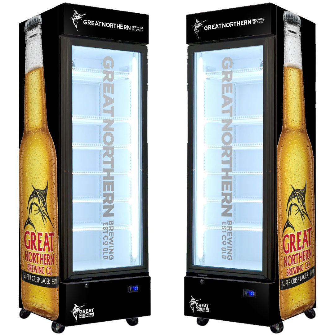 Great Northern Upright Quiet Running Black Glass Door Bar Fridge Model SC372B-GNBC-CRISP – Bar ...