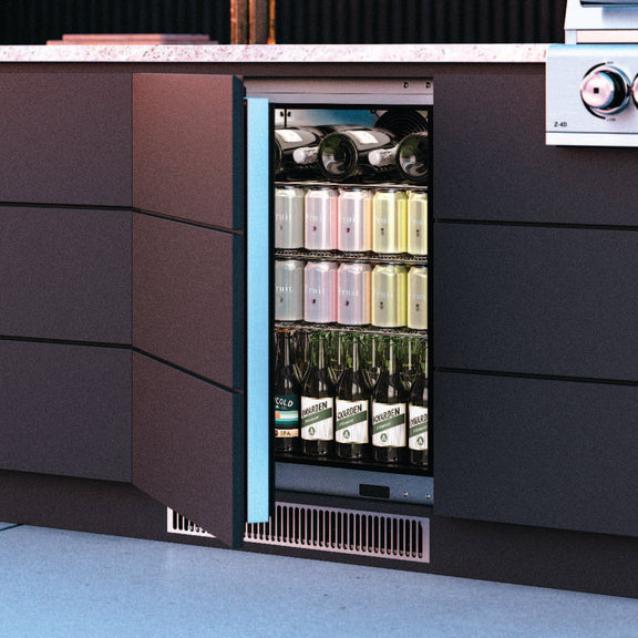 Fully Integrated Blastcool 1 Door Alfresco Outside Bar Fridge Right ...
