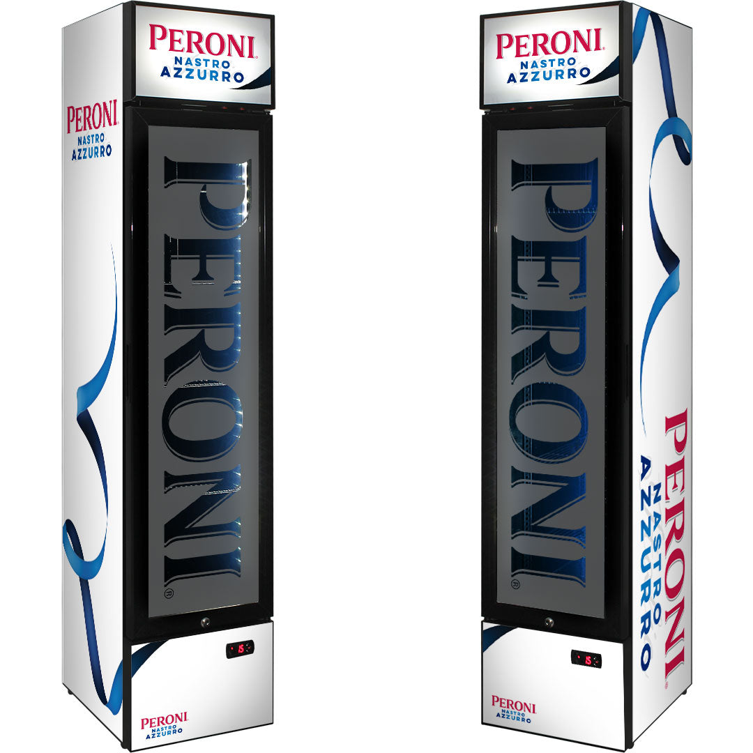 Schmick Skinny Glass Door Upright Bar Fridge Peroni Design, Brand Parts ...