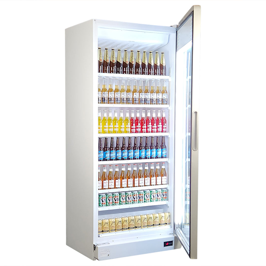 Upright Quiet Running Glass Door Bar Fridge Model HUS-SC372W – Bar ...