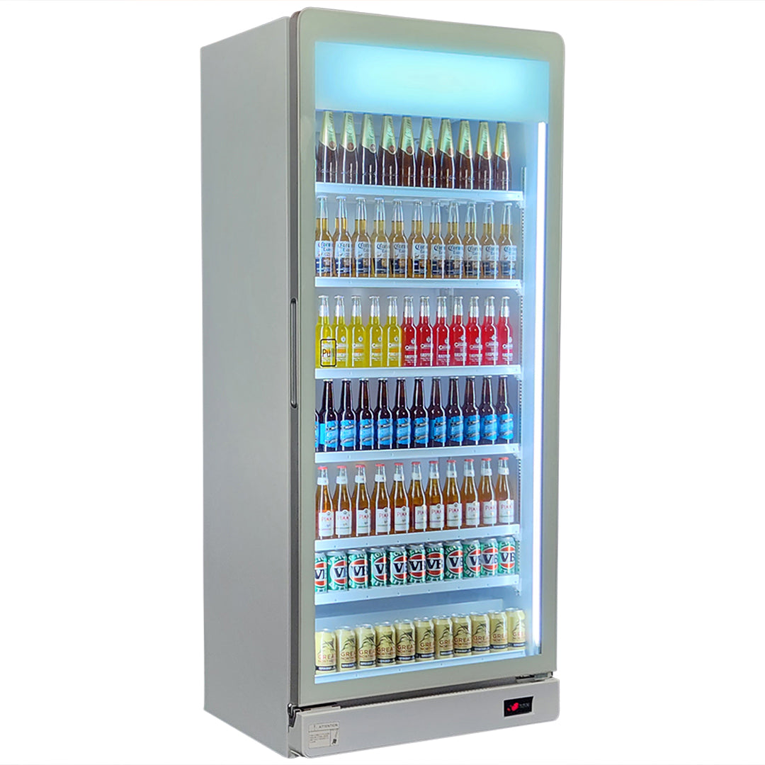 Upright Quiet Running Glass Door Bar Fridge Model HUS-SC372W – Bar ...