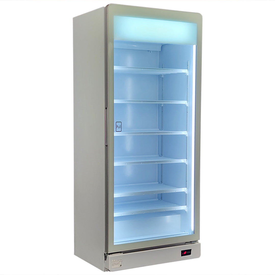 Upright Quiet Running Glass Door Bar Fridge Model HUS-SC372W – Bar ...
