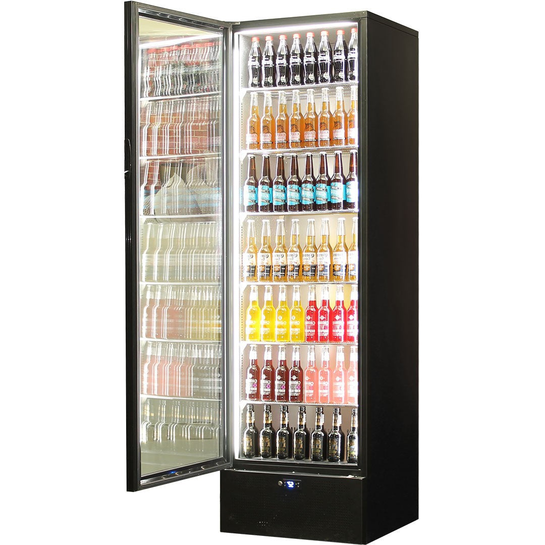 Schmick Upright Energy Efficient Quiet Running Glass Door Bar Fridge ...