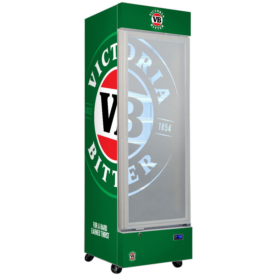 Victoria Bitter Branded - Upright Quiet Running Glass Door Bar Fridge ...
