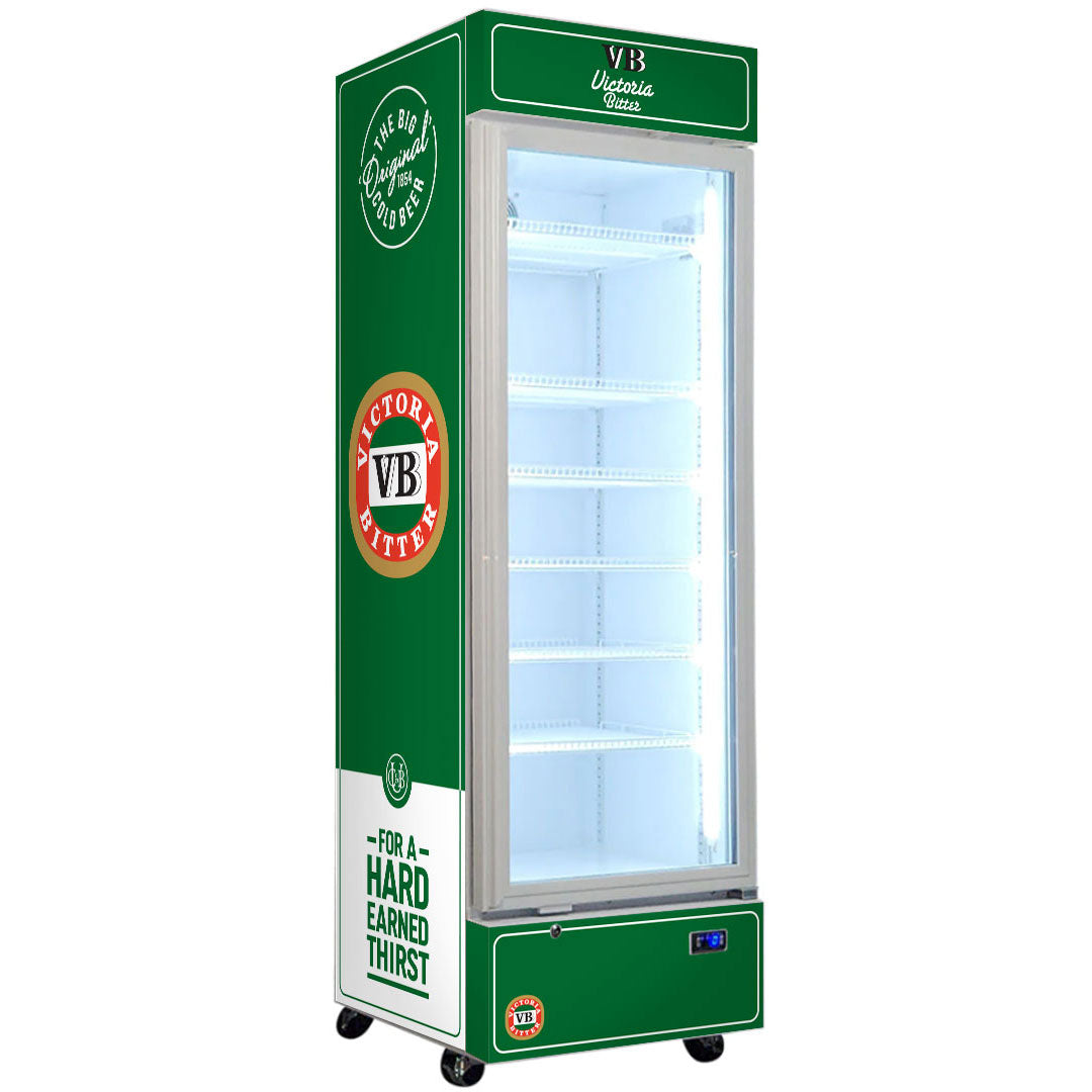 Original Victoria Bitter Branded - Upright Quiet Running Glass Door Bar ...