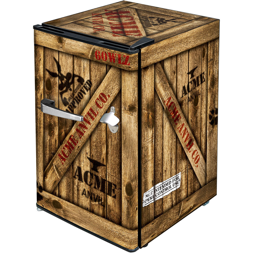 Mini Bar Fridge Retro 70 Litre All Black With Solid Door - Toxic Waste ...
