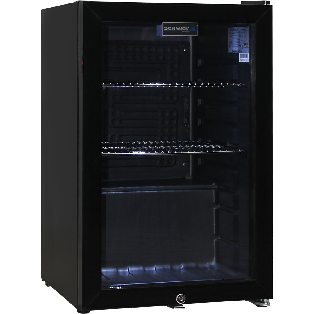 Black Schmick Bar Fridge LOW E Glass Door And Lock, Delivery Brisbane ...