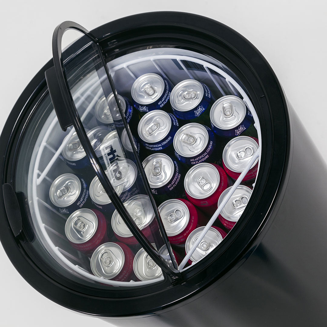 Schmick Slimline 65Litre Can Cooler on Cast Wheels – Bar Fridges Australia