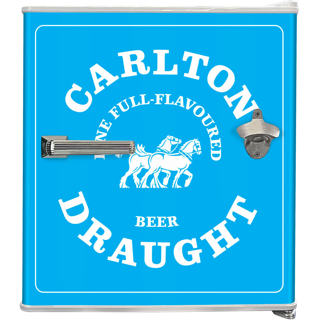 Carlton Draught Original Blue Logo Mini Vintage Retro Bar Fridge 46 ...
