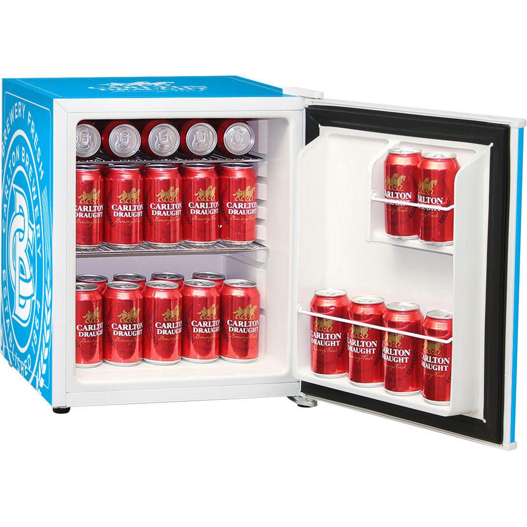 Carlton Draught Original Blue Logo Mini Vintage Retro Bar Fridge 46 ...