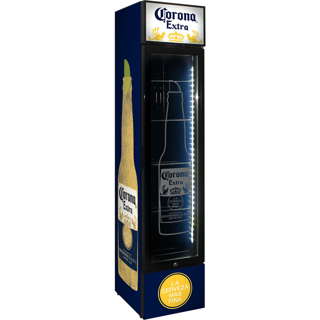 Schmick Skinny Glass Door Upright Bar Fridge Corona Beer Design, Brand ...