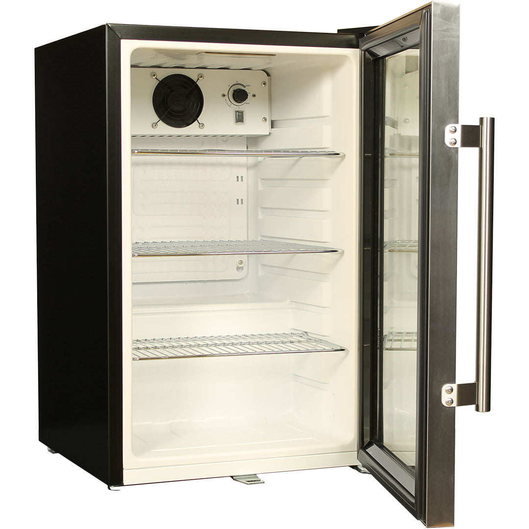Tropical Glass Door Beer Fridge, Compact 70 Litre With Lock – Bar ...