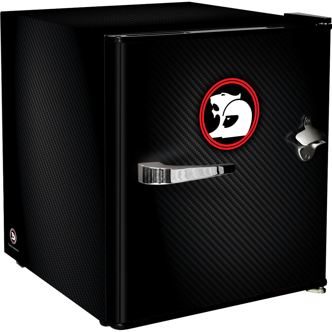 Holden HSV Mini Vintage Retro Bar Fridge 46 Litre All Black With Solid ...