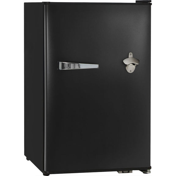 Mini Bar Fridge Retro 70 Litre All Black With Solid Door – Bar Fridges ...