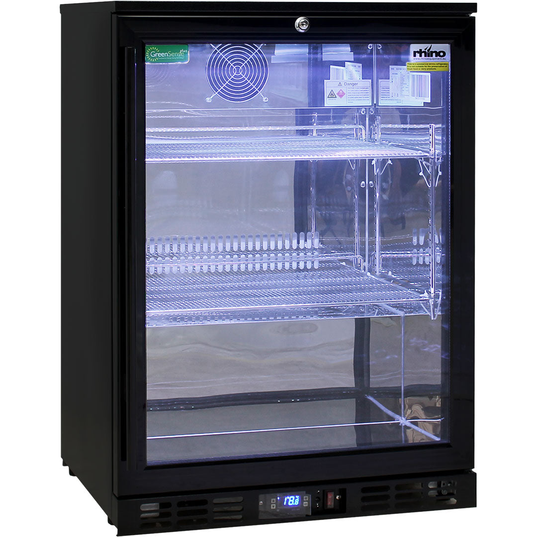 Led Light Multi Colored Commercial Glass Door Bar Fridge With Remote ...