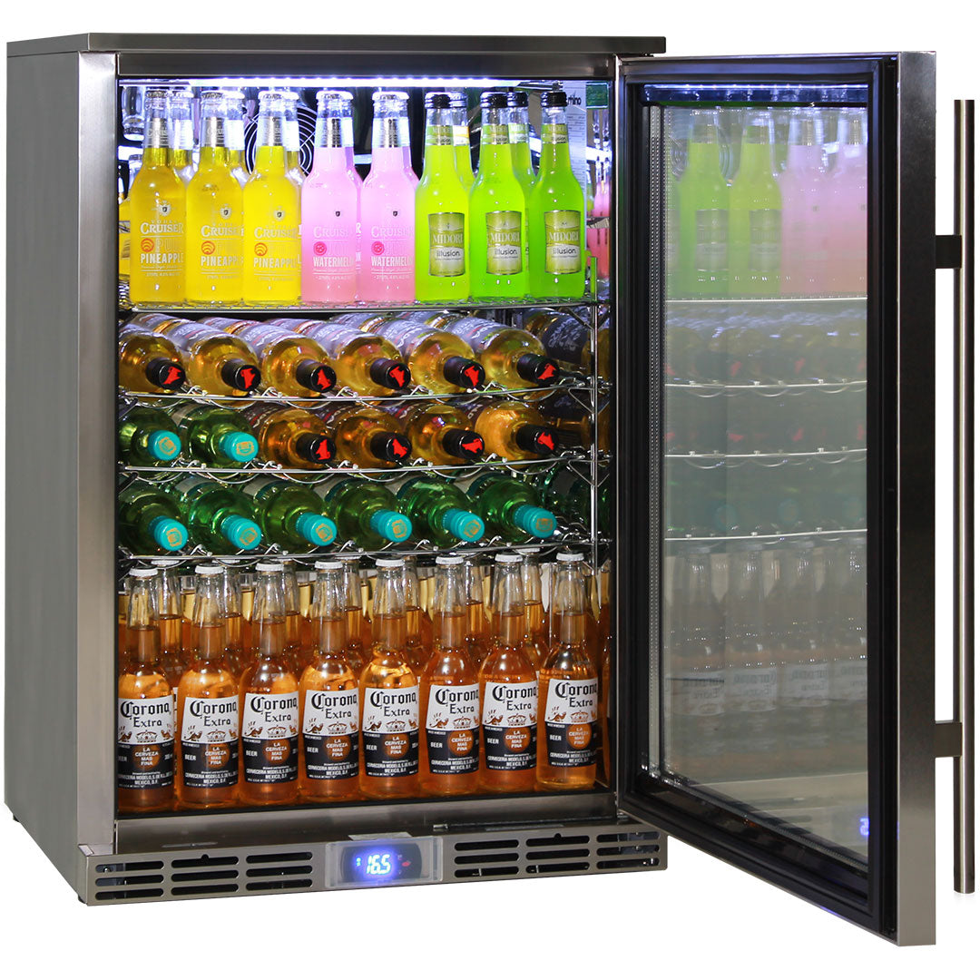 Rhino Outdoor Glass 1 Door Alfresco Drinks Bar Fridge – Bar Fridges ...