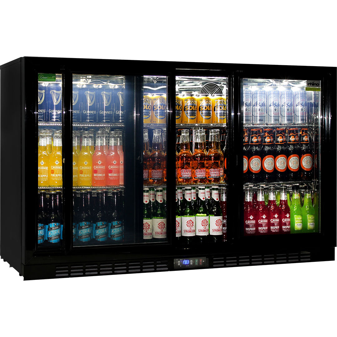 Energy Saving Sliding 3 Glass Door Commercial Bar Fridge with LG ...