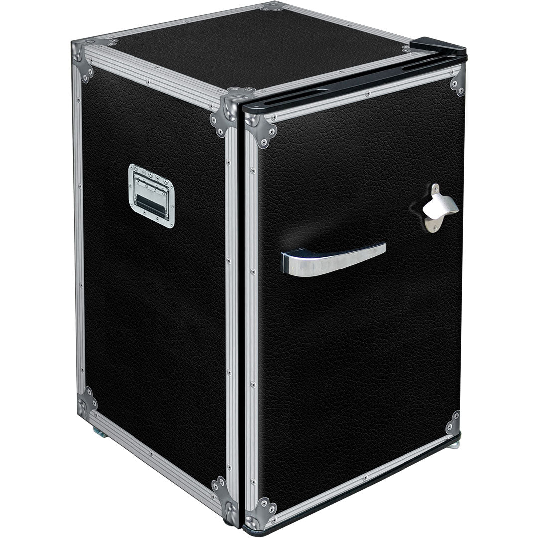 Mini Bar Fridge Retro 70 Litre All Black With Solid Door Music Roadie ...