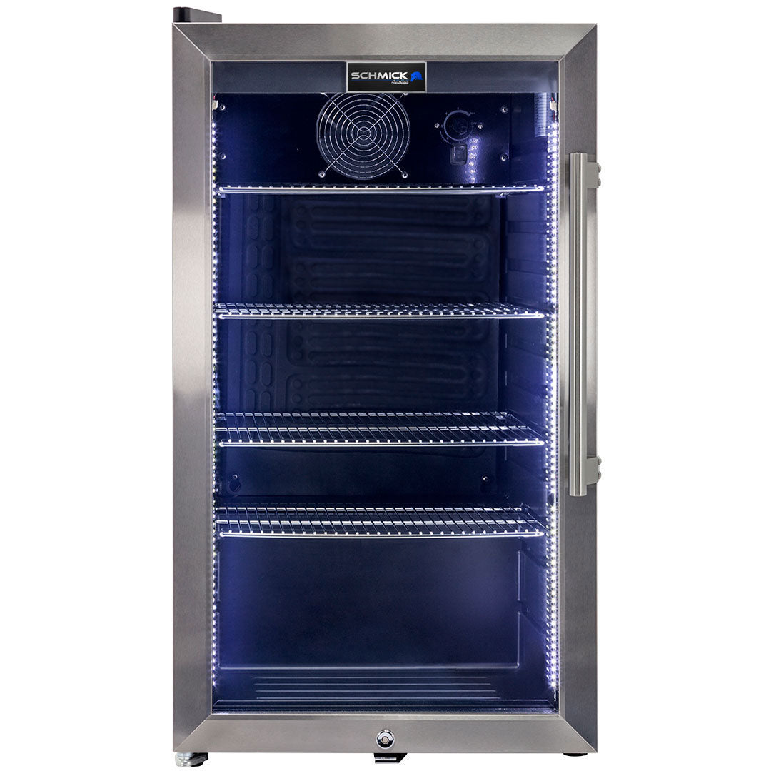 Alfresco Triple Glazed Bar Fridge With Lock And Blue Led Lights – Bar ...