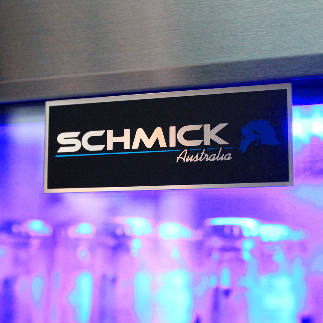 Schmick Black Outdoor Alfresco Bar Fridge With Heated Glass And Triple ...