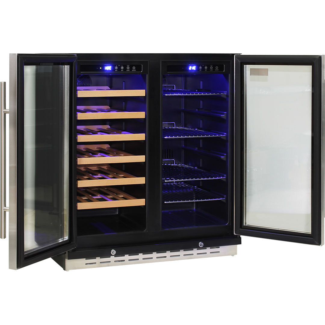 Schmick Twin Zone Beer And Wine Bar Fridge Designed For Indoors With ...