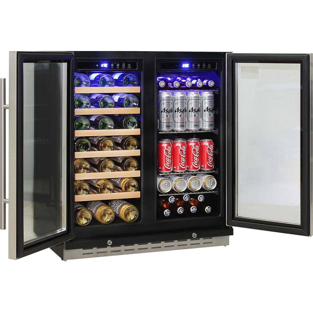 Schmick Twin Zone Beer And Wine Bar Fridge Designed For Indoors With ...