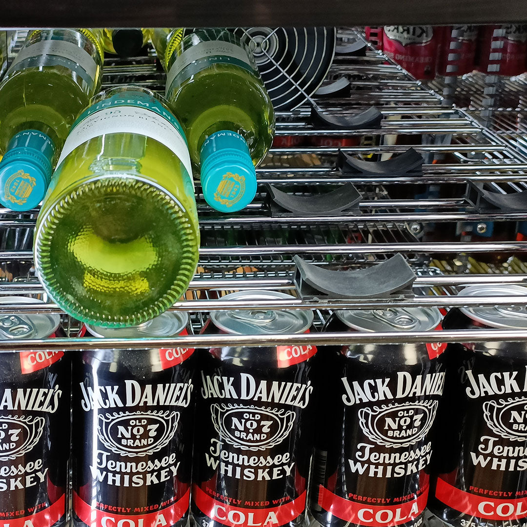 Schmick Quiet Running Efficient Heated Glass Door Black Bar Fridge With ...