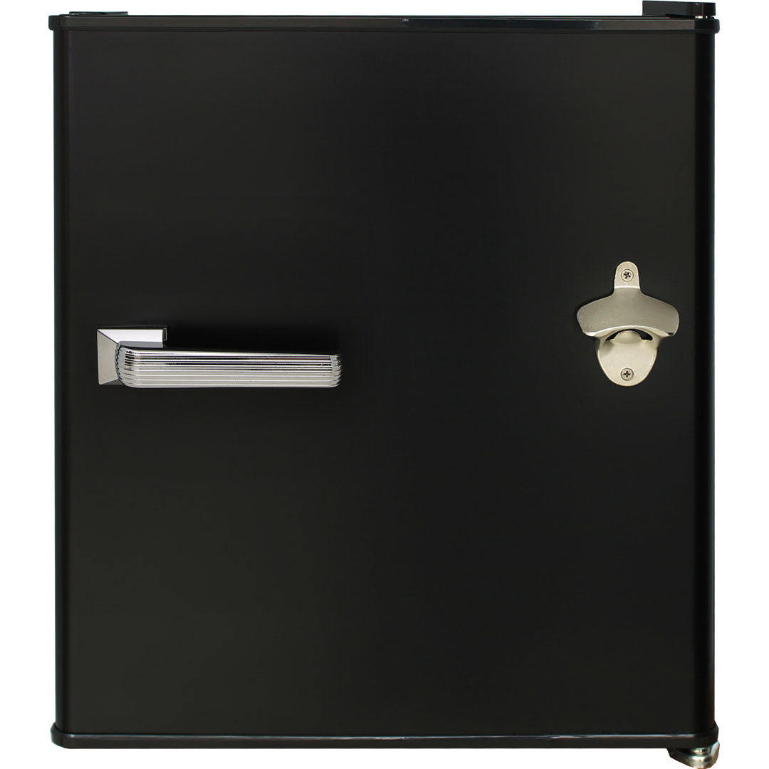 Mini Vintage Retro Bar Fridge 46 Litre All Black With Solid Door – Bar ...