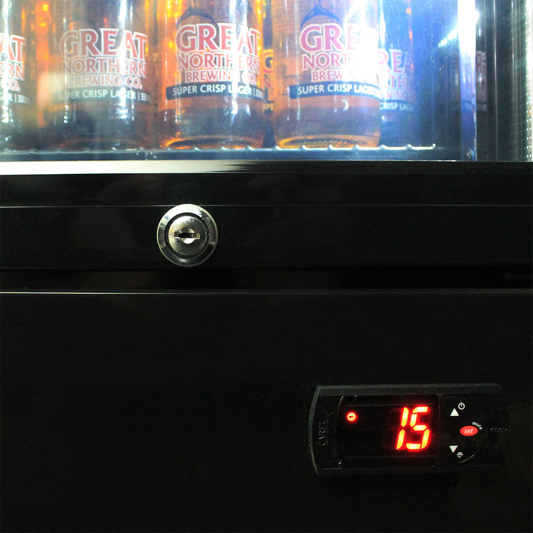 Schmick Skinny Glass Door Upright Bar Fridge 'Joker' Playing Card ...