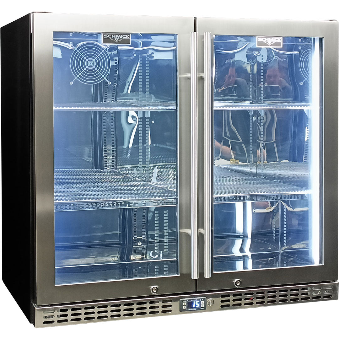 Schmick Quiet Running Energy Efficient Heated Stainless Glass Door Bar ...