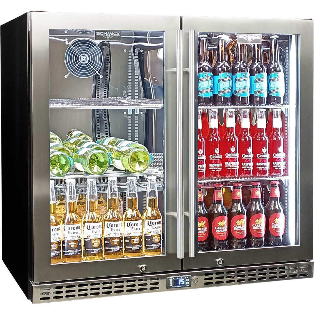 Schmick Quiet Running Energy Efficient Heated Stainless Glass Door Bar ...