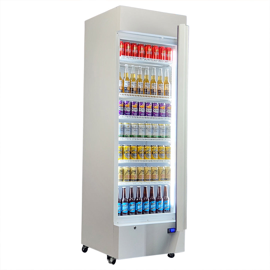 Upright Quiet Running Glass Door Bar Fridge Model Hus Sc372w Bar